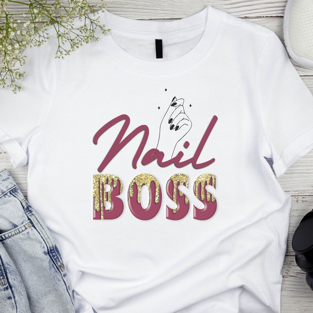 Nail Artist Paraphernalia Nail Tech Shirt Nail Tech Merch Nail Salon ...