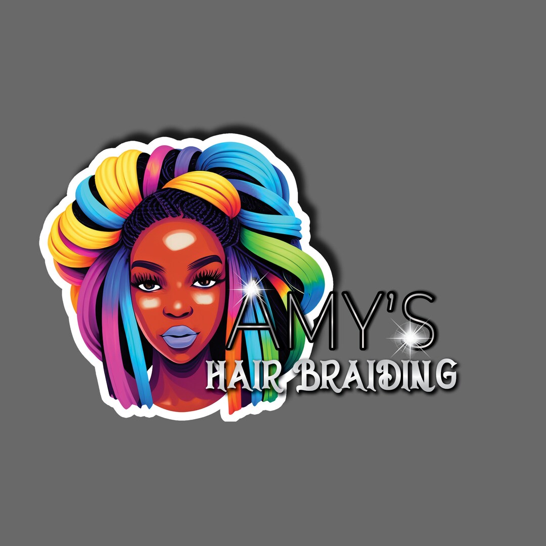 Hair Extensions Logo, Hair Braiding Logo, Hair Braids Logo, Extensions ...