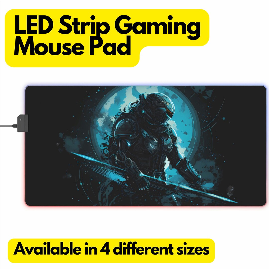 Large Custom Playmat, LED Gaming Mouse Pad RGB, Desk Mat for Gamer Bf ...
