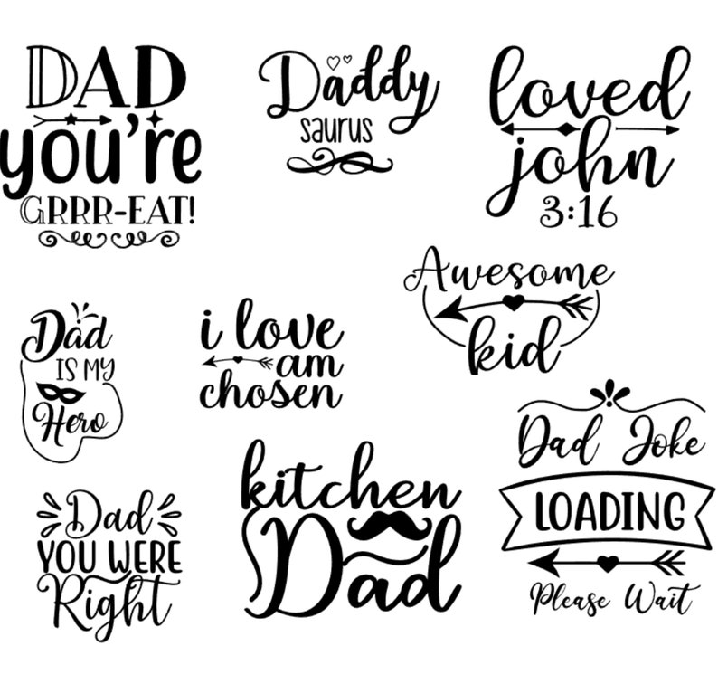 Dad SVG Bundle: Hunting, Fishing, Mechanic, Gym Designs (500+ Files) - Etsy
