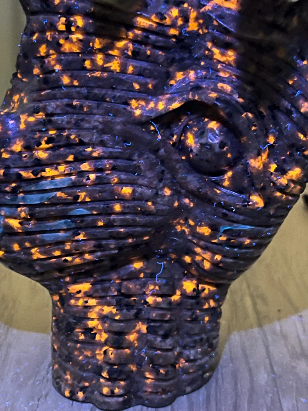 Yooperlite “”the Claw”. Super Firey. Big Boy. 7” H X 5.5” W, 2 POUNDS 8 ...