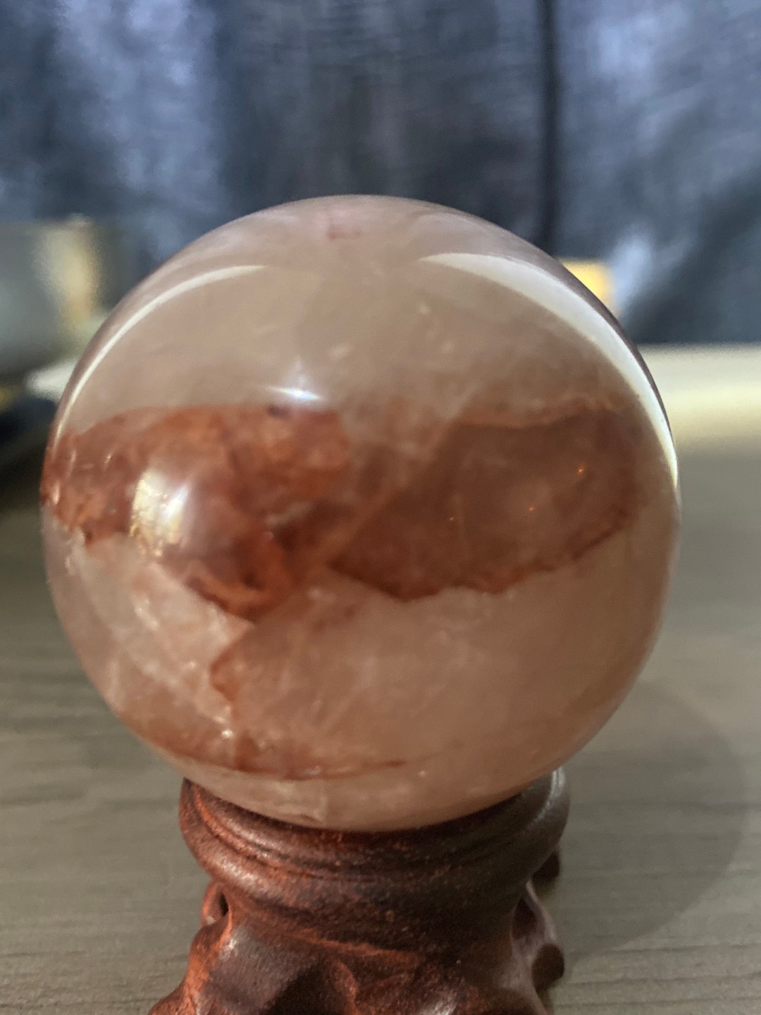 Ferruginous/ Fire Quartz Sphere - Etsy