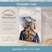 Graduation Congratulations Card (girl), Printable Card, Instant Digital ...