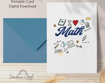 Digital Math Birthday Card - Etsy