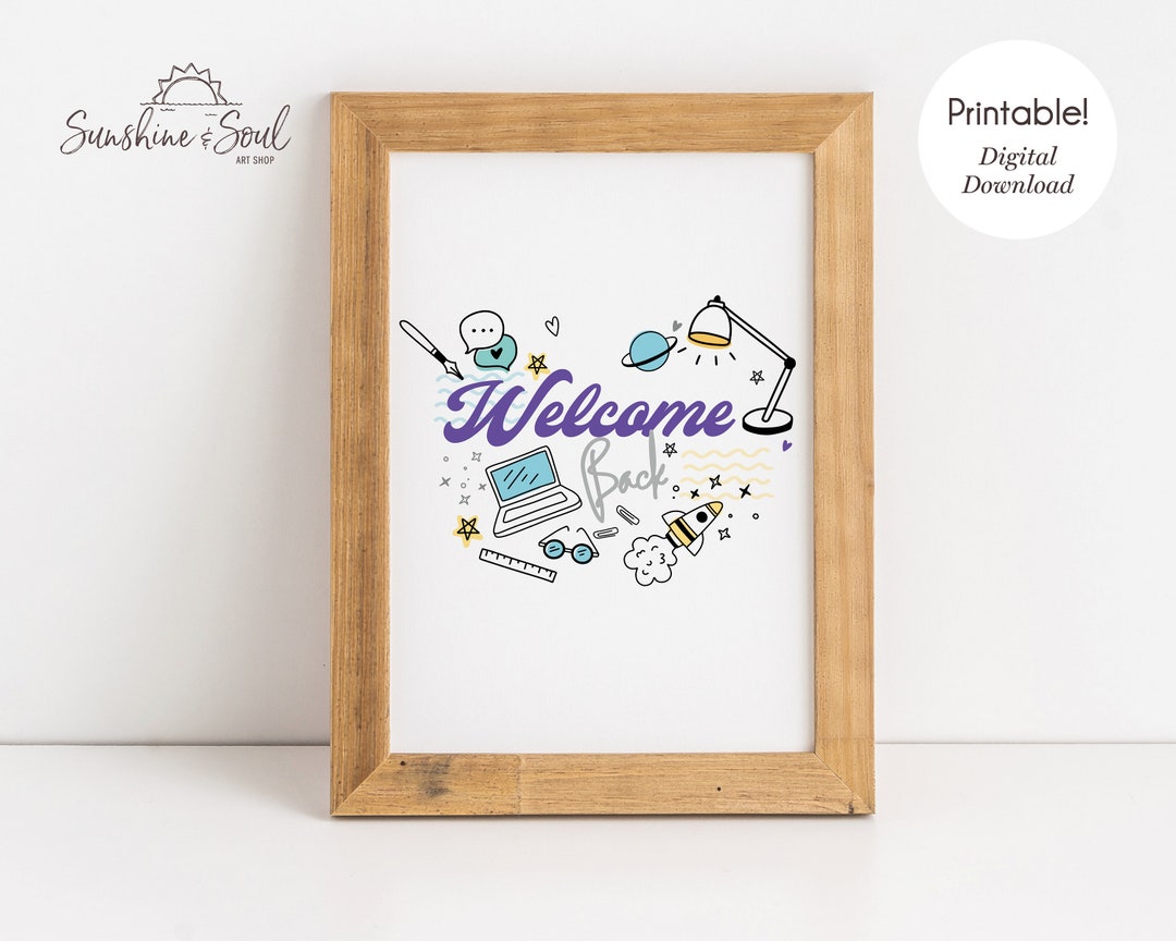Welcome Back Class Decor, Printable Wall Art (digital Download) - Etsy