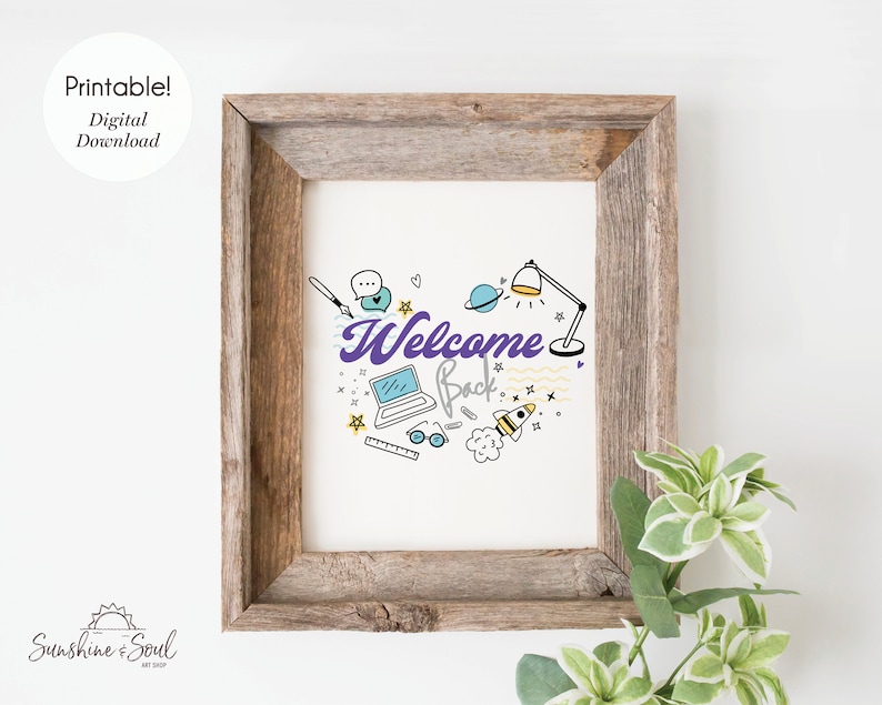 Welcome Back Class Decor, Printable Wall Art (digital Download) - Etsy