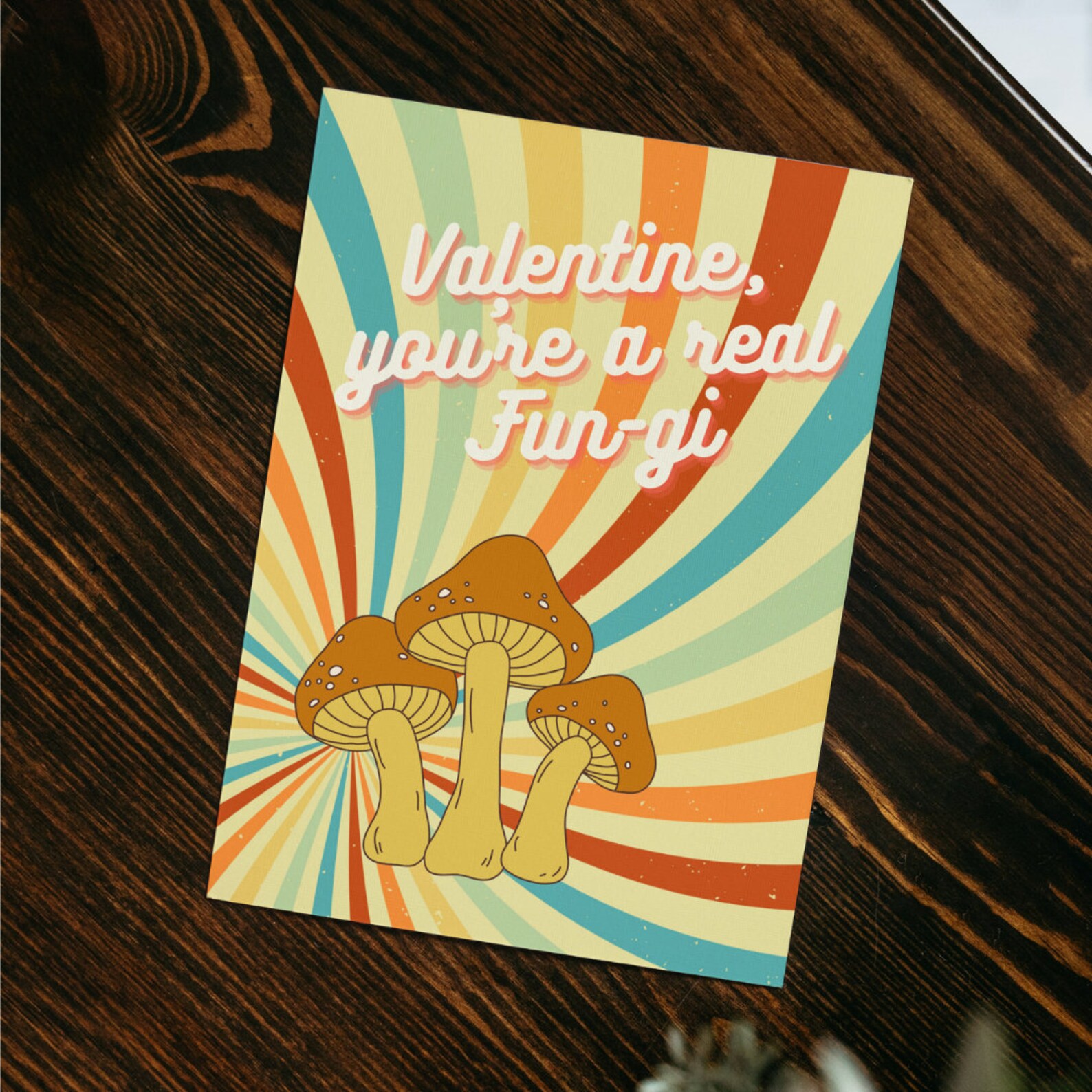Mushroom Valentine | Printable Fungi Valentine | DIY Valentines - Etsy