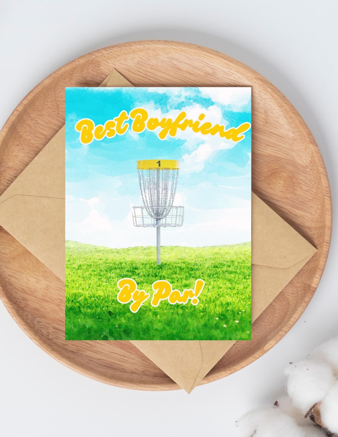 Disc Golf Card | Printable Boyfriend Card | Happy Bir-thday Disc Golf ...