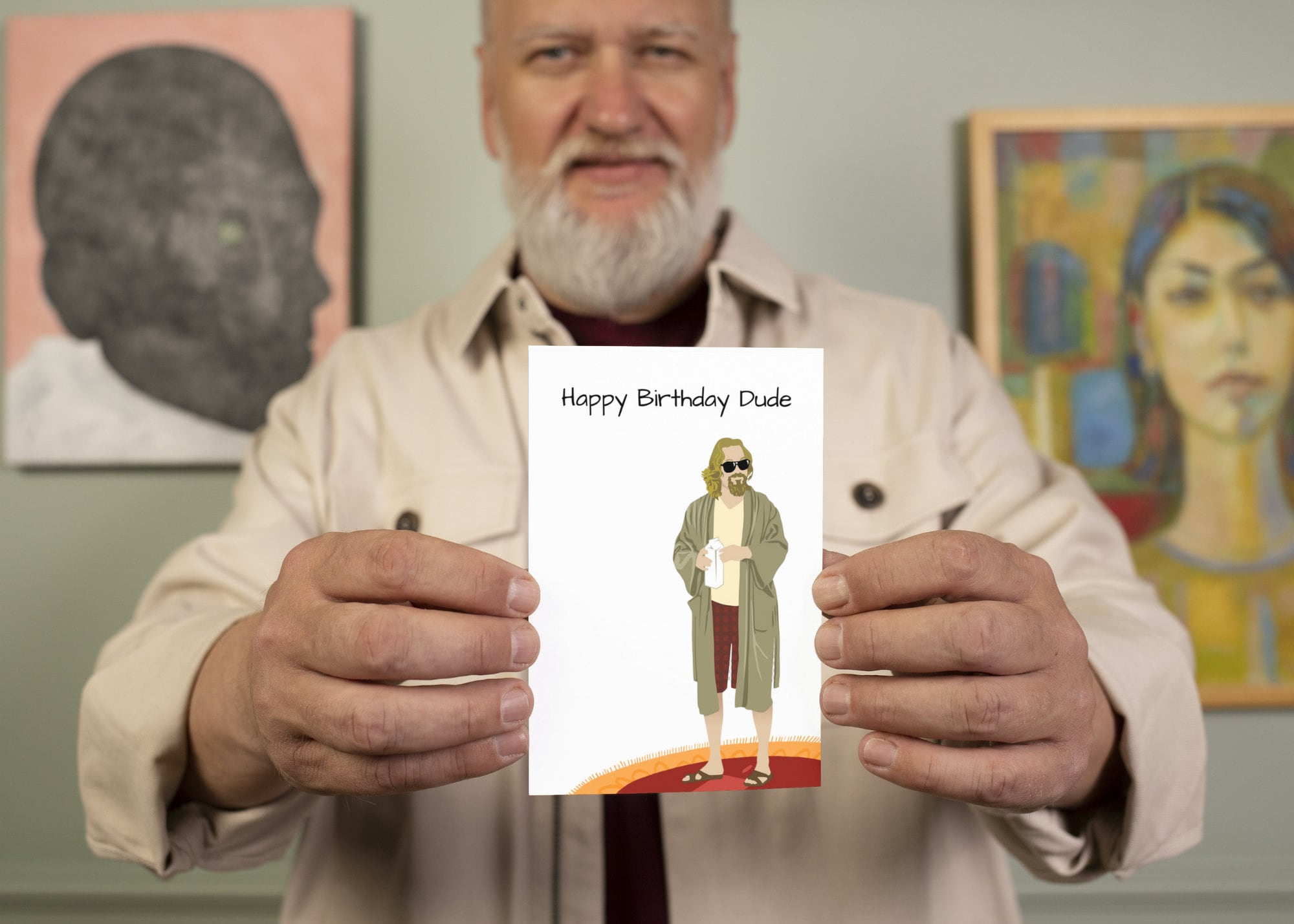 Happy Birthday Dude | Printable Card | Big Lebowski | the Dude Abides ...