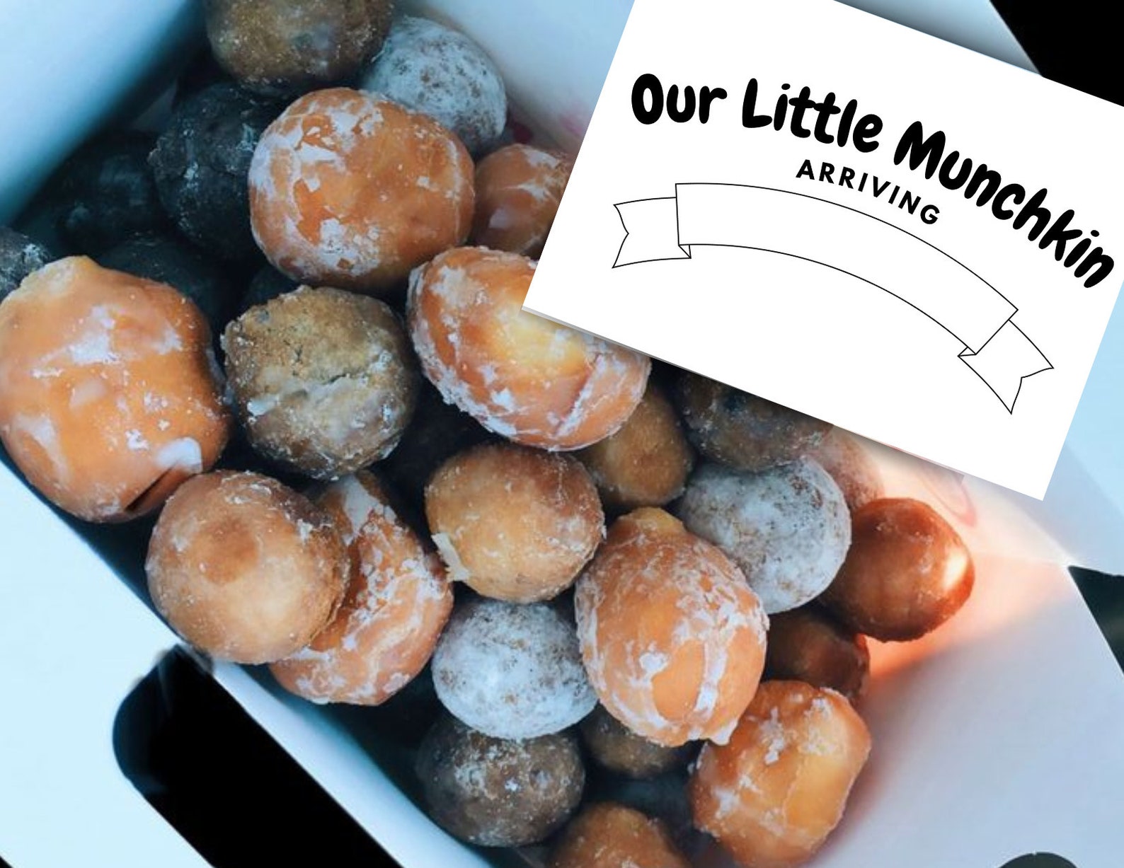 Our Little Munchkin Printable Sign, Cute Baby Announcement Sign ...