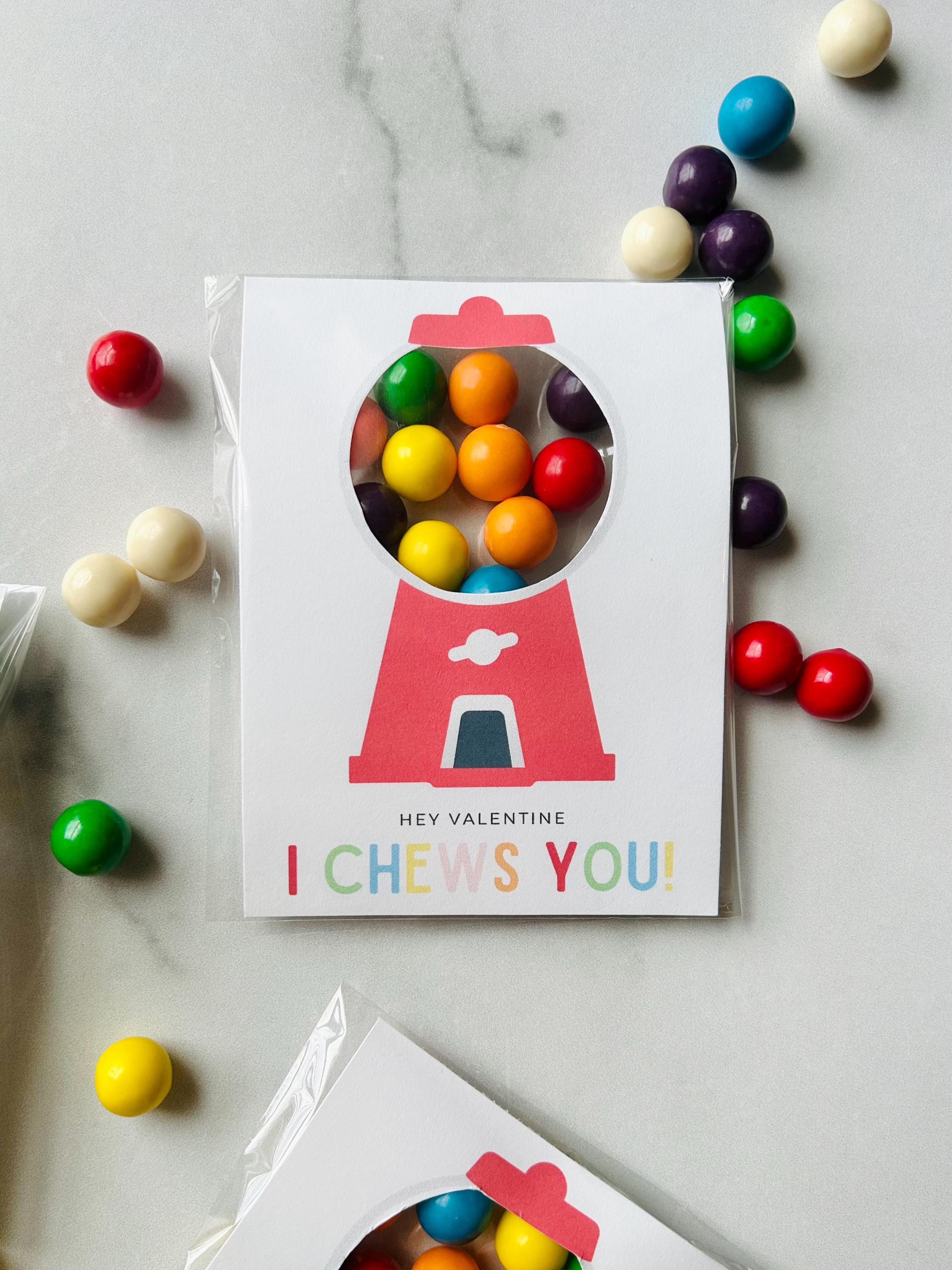 Gumball Machine Printable Valentine | Valentines Day Printable | I ...
