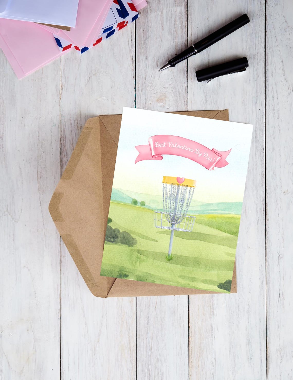 Disc Golf Valentines Day Card | Printable Valentine Card | Best ...
