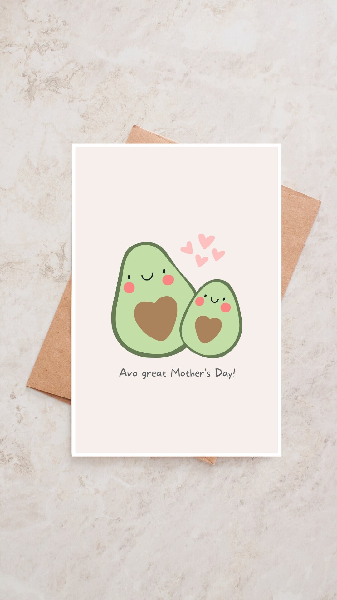 Avocado Mother's Day Card | Cute Avo Mother's Day Card | Printable - Etsy