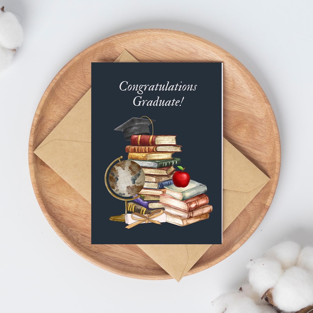 Graduation Card, Cute Printable Graduation Card, Congratulations Grad ...