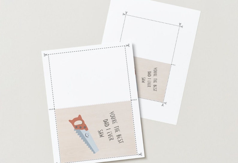 Best Dad I Ever Saw Funny Father's Day Card, Happy Father's Day Card ...