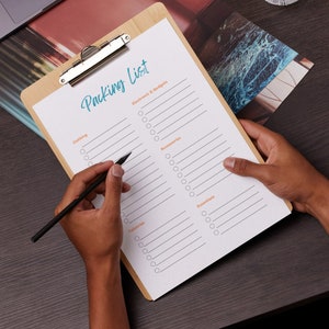 Packing List Printable, Vacation Checklist, Printable Organization ...