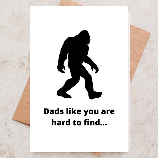 Bigfoot Greeting Card - Etsy