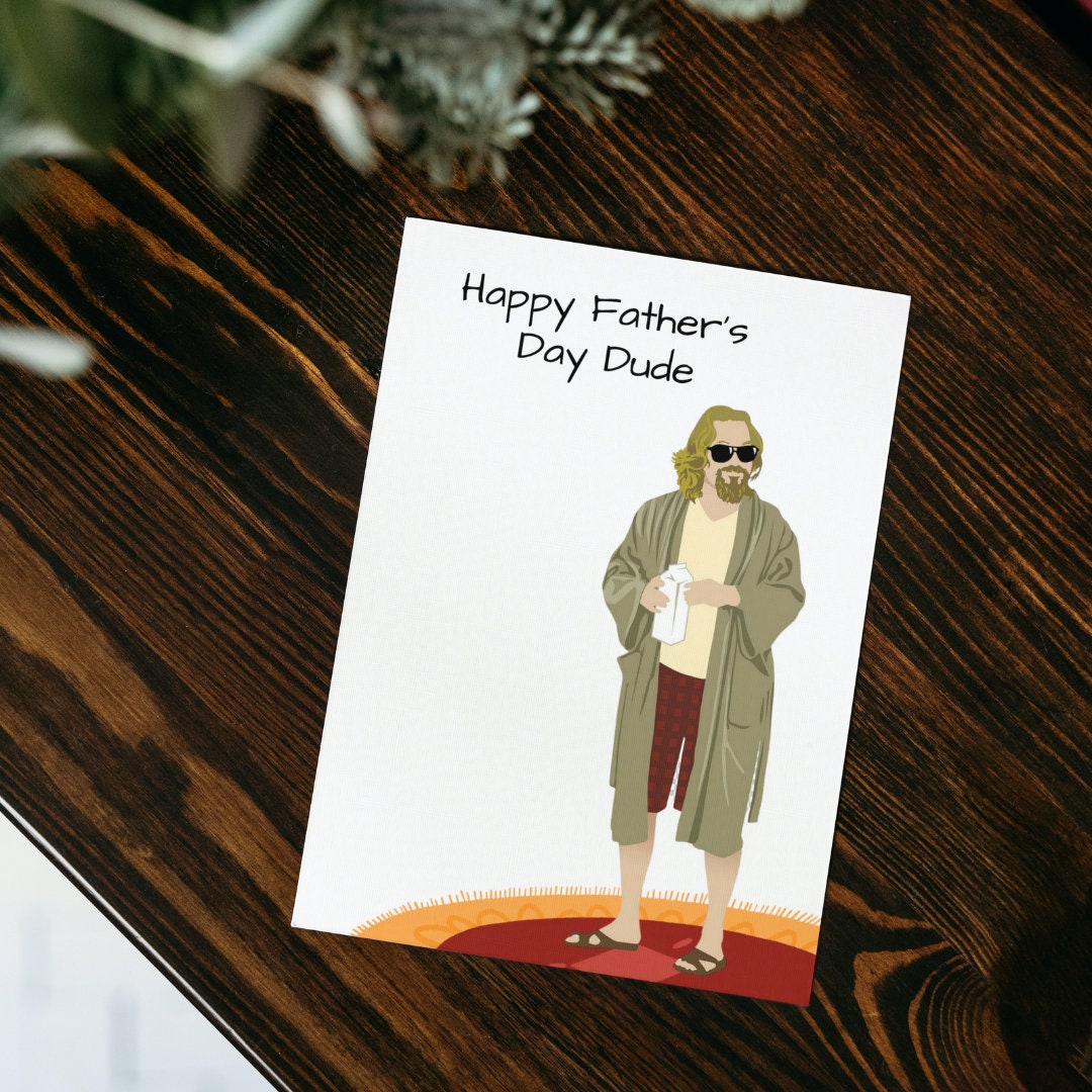 Happy Father's Day Dude Printable Card, Father's Day Card, Funny Card ...