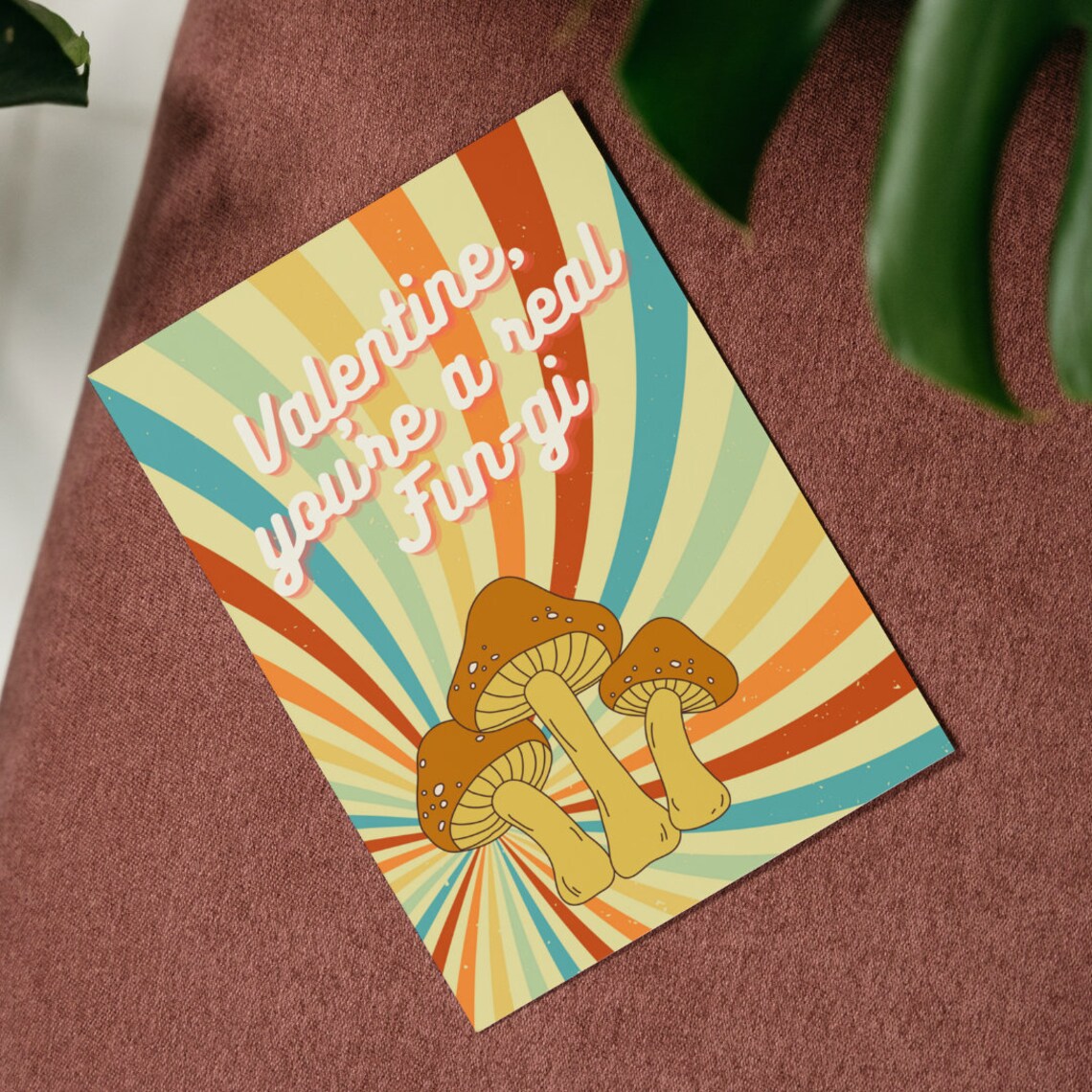 Mushroom Valentine | Printable Fungi Valentine | DIY Valentines - Etsy