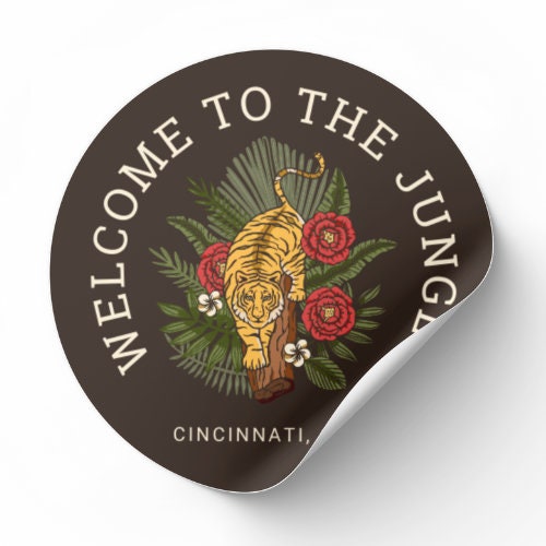 Welcome to the Jungle | Bengals Fan Sticker | Cincinnati Sports Fan ...