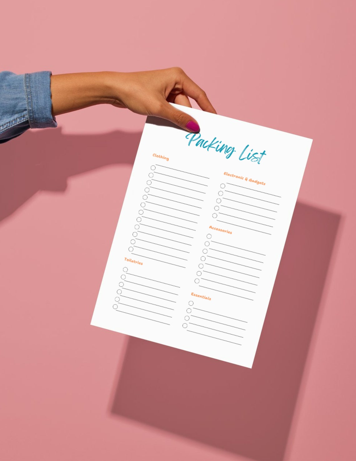 Packing List Printable, Vacation Checklist, Printable Organization ...