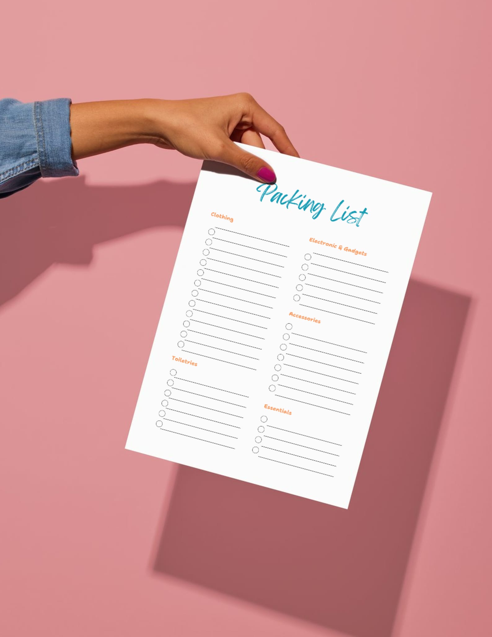 Packing List Printable, Vacation Checklist, Printable Organization ...