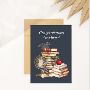 Graduation Card, Cute Printable Graduation Card, Congratulations Grad ...