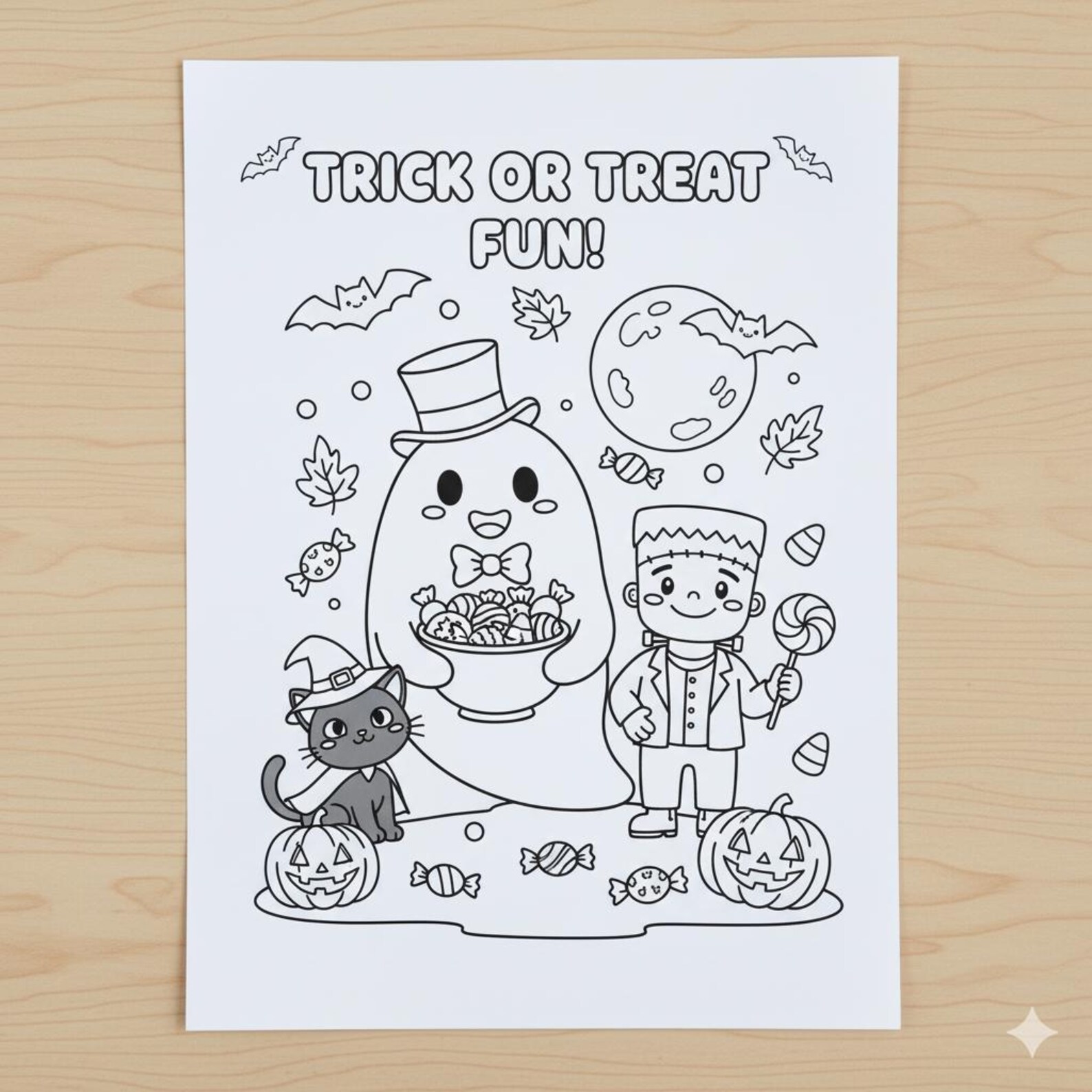 Kids Halloween Activity Packet: Games, Coloring Pages, Scavenger Hunt ...