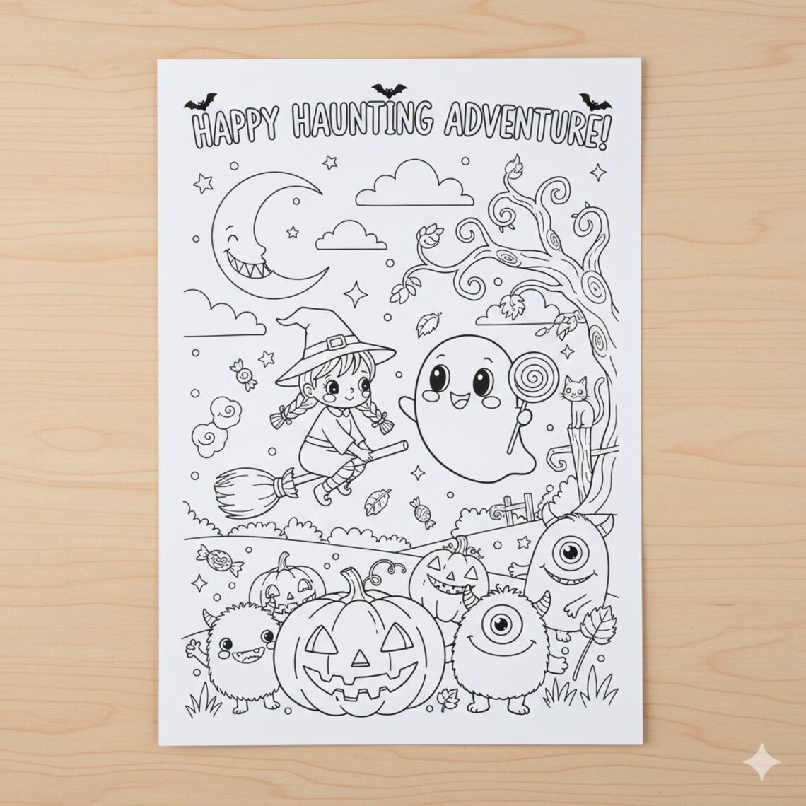 Kids Halloween Activity Packet: Games, Coloring Pages, Scavenger Hunt ...