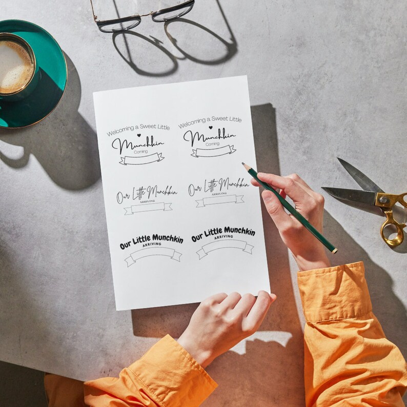 Our Little Munchkin Printable Sign, Cute Baby Announcement Sign ...