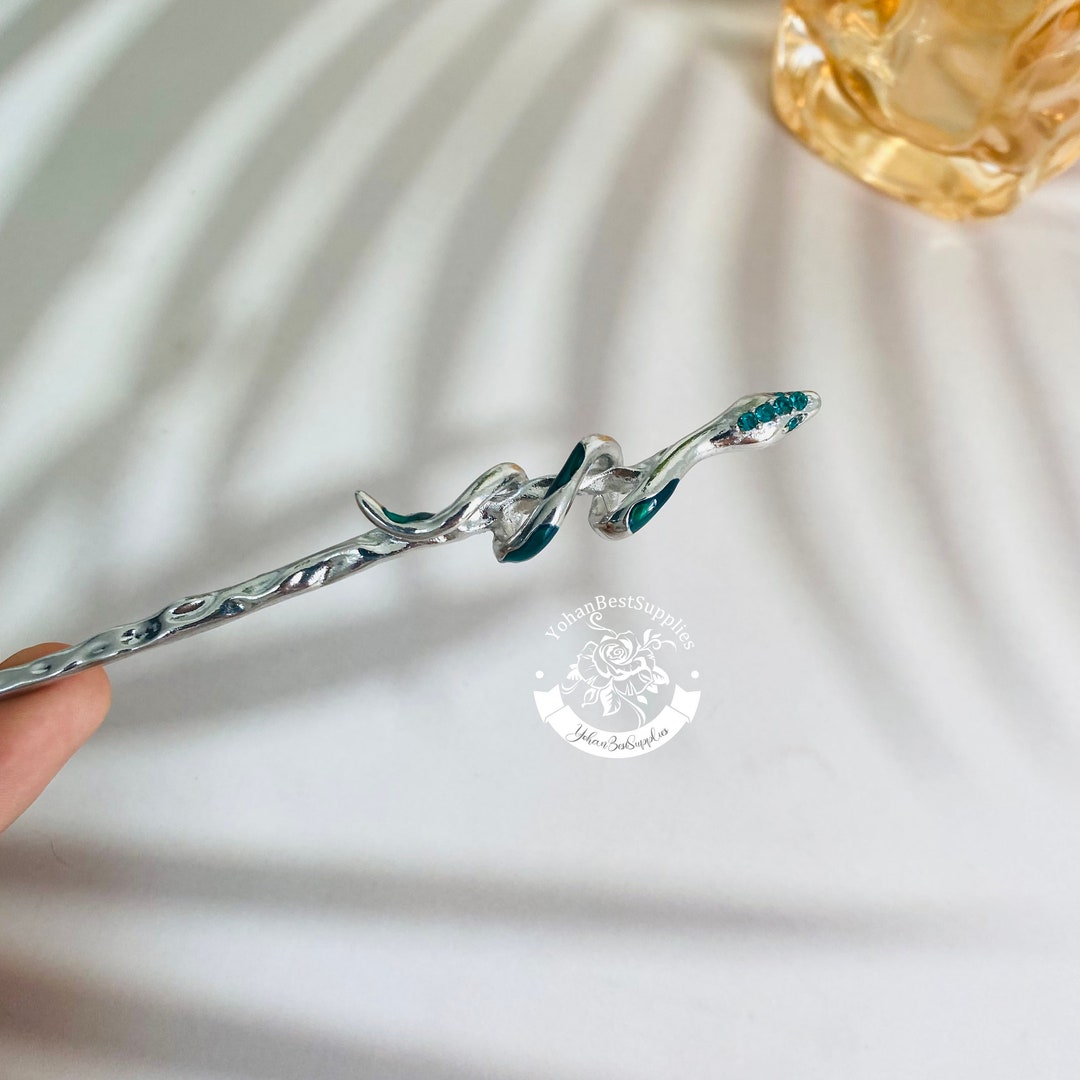 Silver Snake Shaped Hair Stick,snake Hairpin for Girl,alloy Snake Hair ...