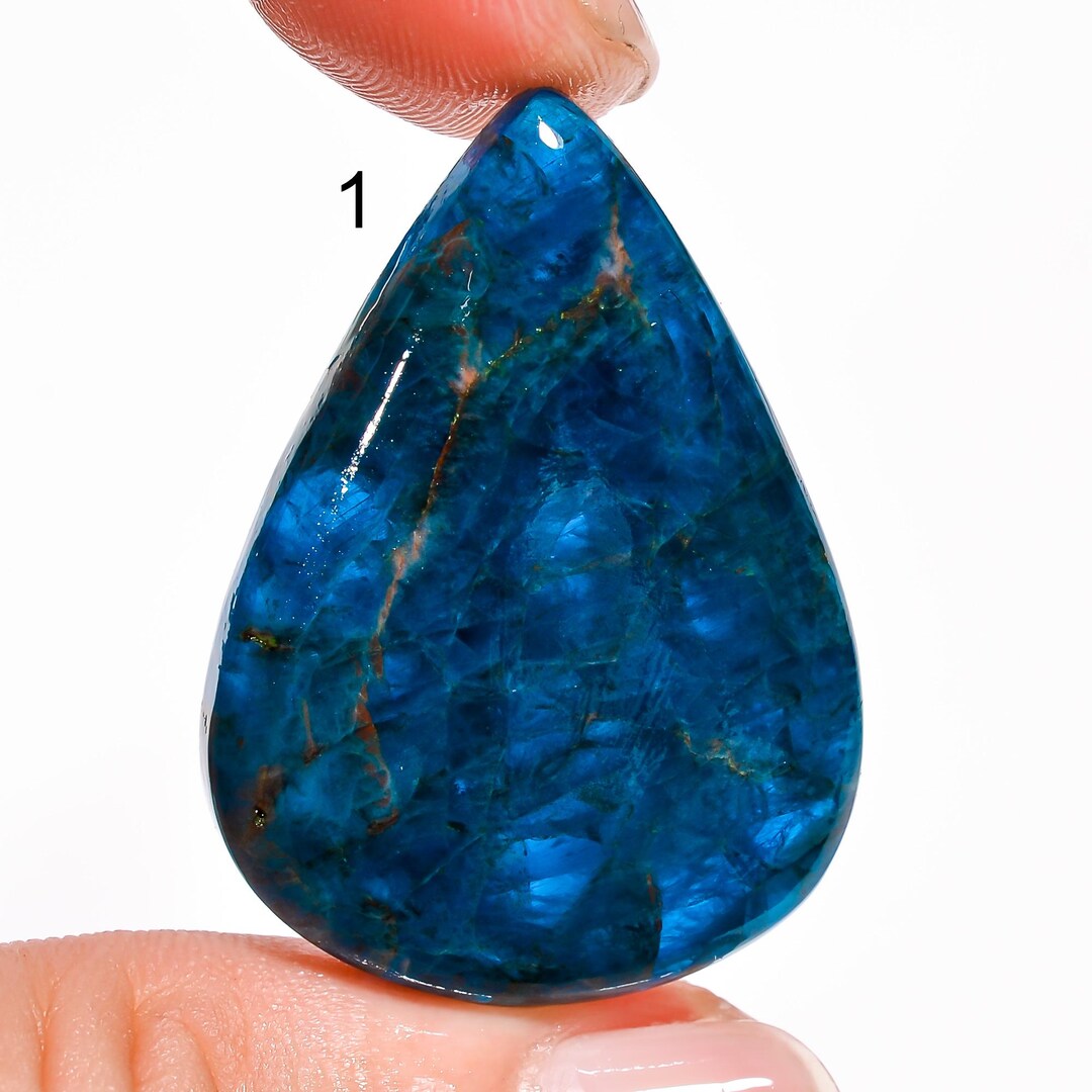 Natural Neon Blue Apatite Gemstone Apatite Crystal, Loose Gemstone ...