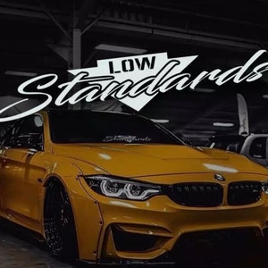 Low Standards Car Windscreen Sticker all Colours & Sizes - Etsy