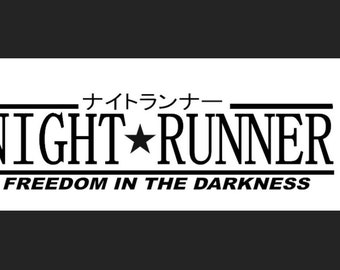 Night Runner Sticker - Etsy