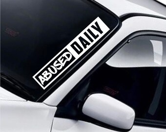 Locally Hated Car Windshield Sticker all Colours & Sizes - Etsy UK