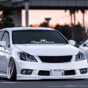Royal Stance Car Windscreen Sticker all Colours & Sizes - Etsy