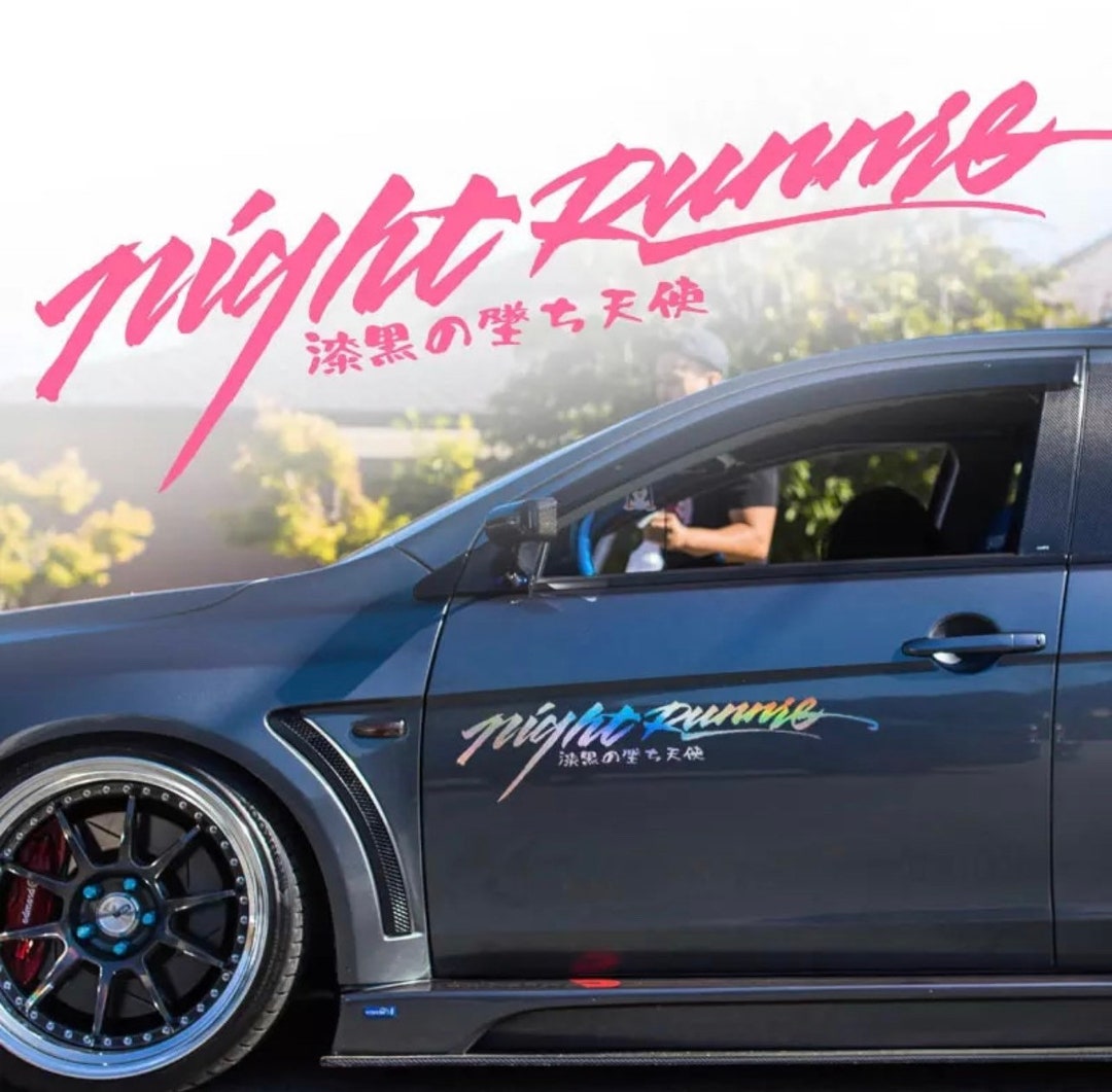 Night Runner Car Windscreen Sticker all Colours & Sizes - Etsy UK