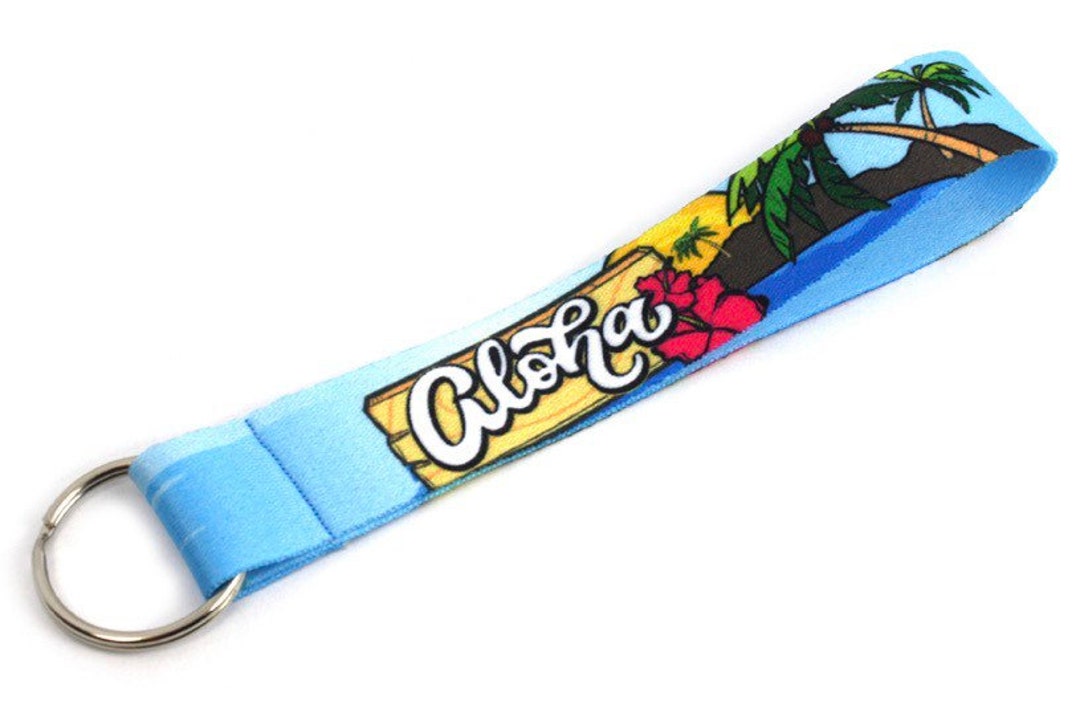 Aloha Mini Lanyard Car Keyring - Etsy