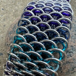 Multicolored Dragonscale Chainmaille Bracelet - Handcrafted Elegance - Etsy