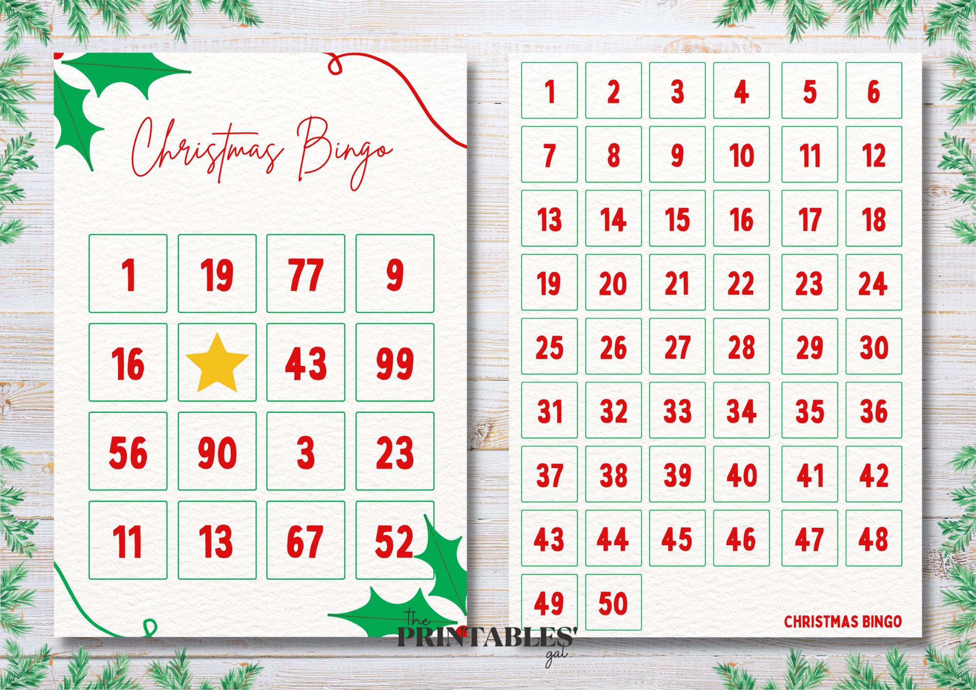 Christmas BINGO DOWNLOADABLE & PRINTABLE - Etsy