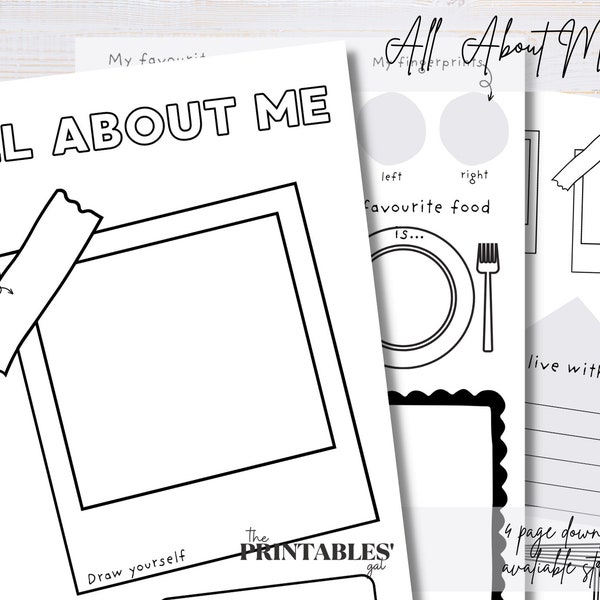 Infant All About Me Sheet - Etsy