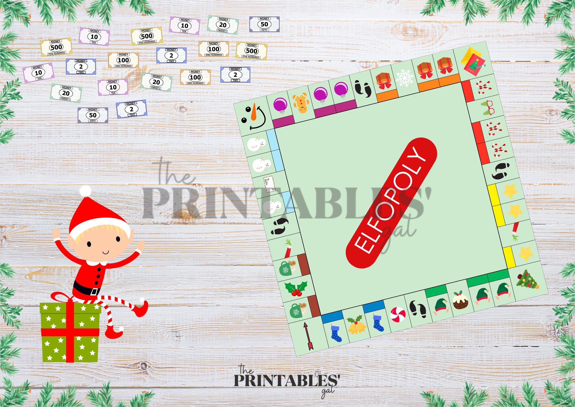 Elf Games Elfopoly Christmas Creative Fun Mini Elf Ideas Elf Activities ...