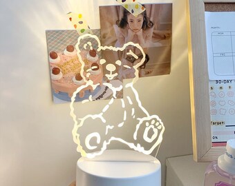 Night Light Teddy Bear - Etsy