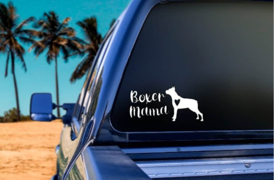 BOXER MAMA Window Decal SVG Digital File Only - Etsy