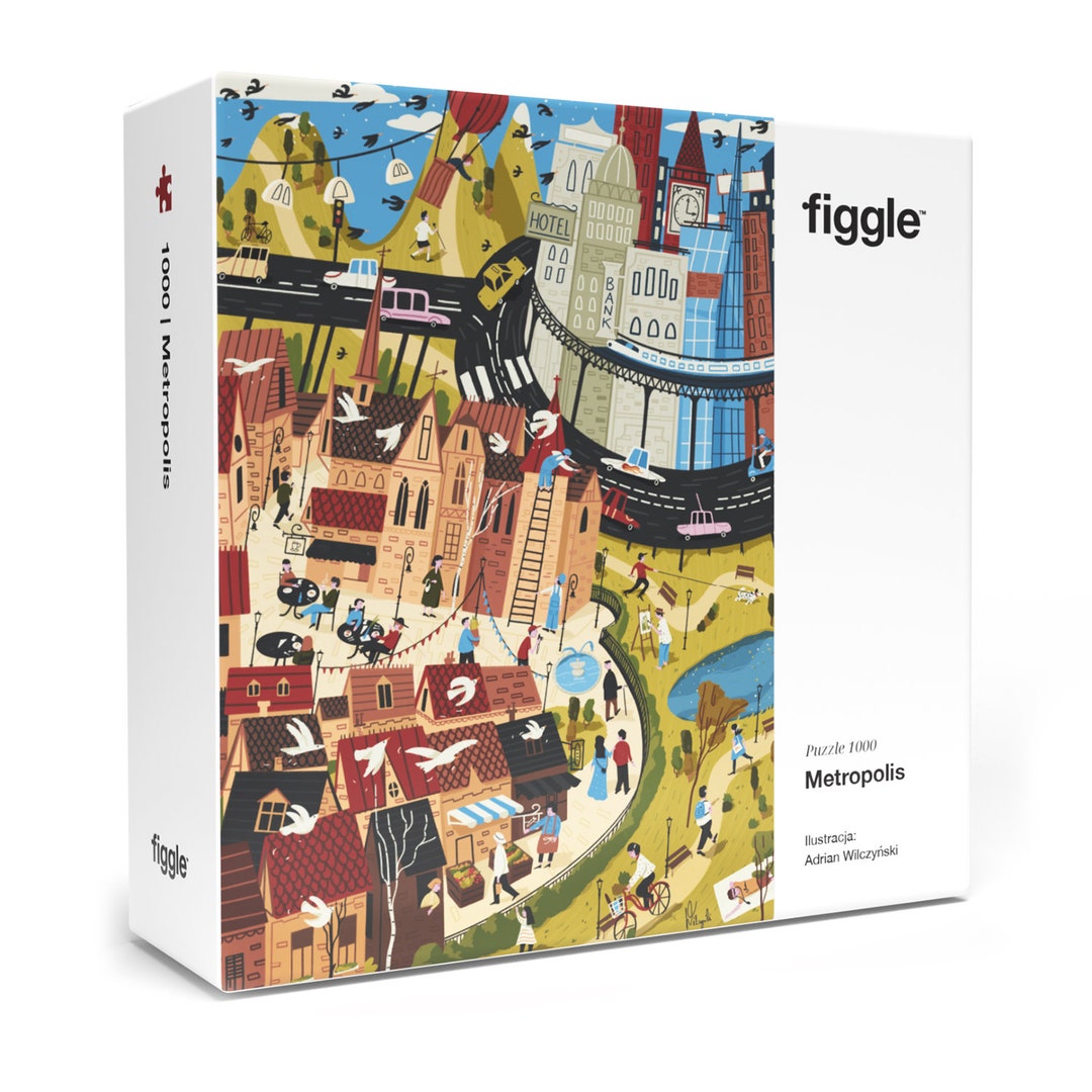 Figgle PREMIUM Puzzle Metropolis 1000 Pcs. - Etsy