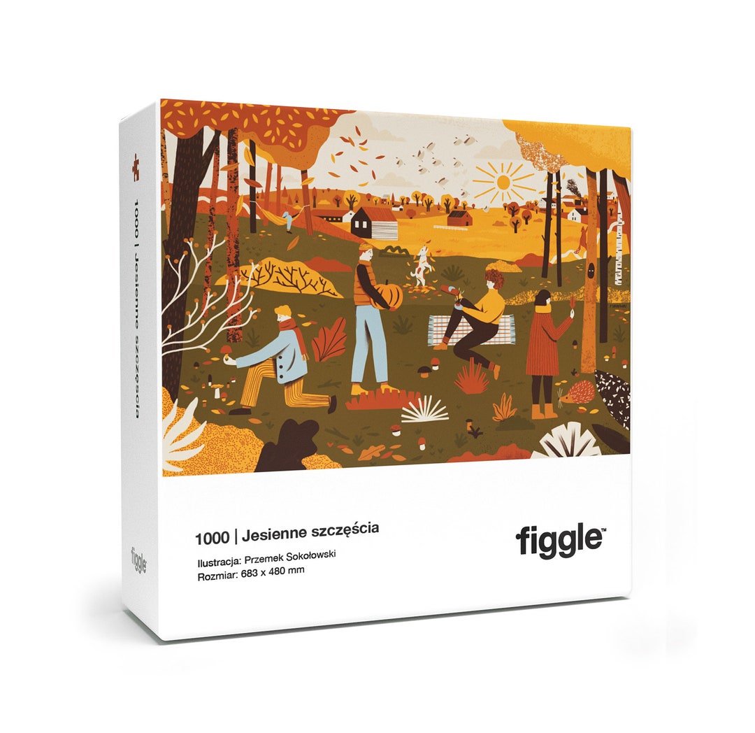 Figgle PREMIUM Puzzle Jesienne Szczęścia autumn Happiness - Etsy