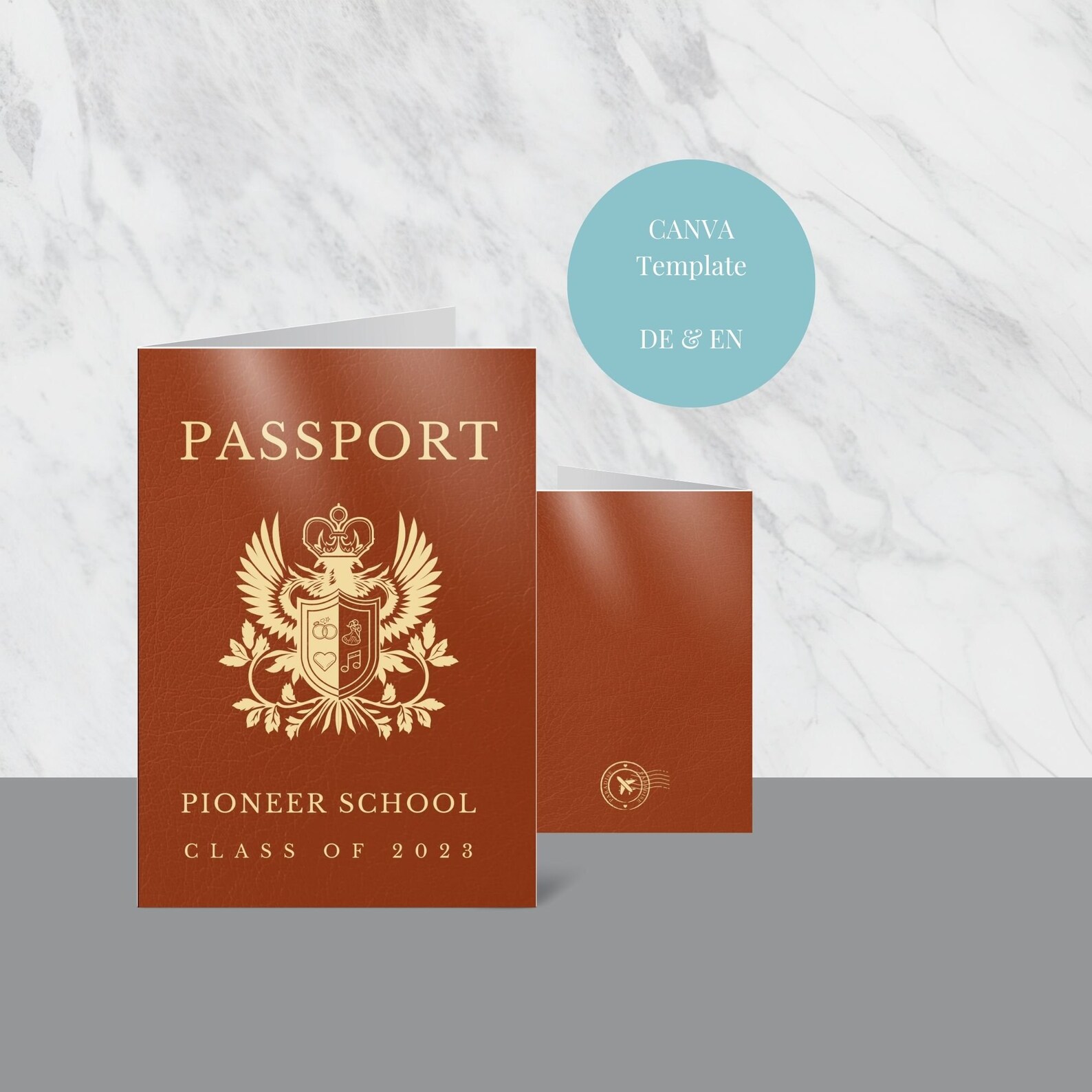 Pioneer School Passport Printable Card | Canva Template | Jehovah's ...