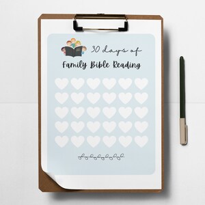 30 Days of Family Bible Reading Challenge - Etsy