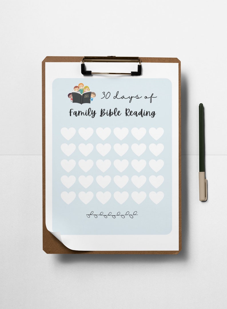 30 Days of Family Bible Reading Challenge - Etsy