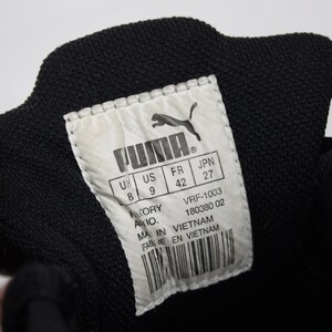 Puma 2000s Vintage Evertrack Leather Suede Chunky Sneaker Shoes Black ...